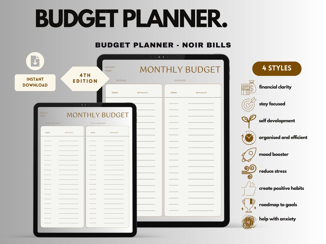 Digital Budget Planner, Finance Tracker, Finance Planner, Digital ...