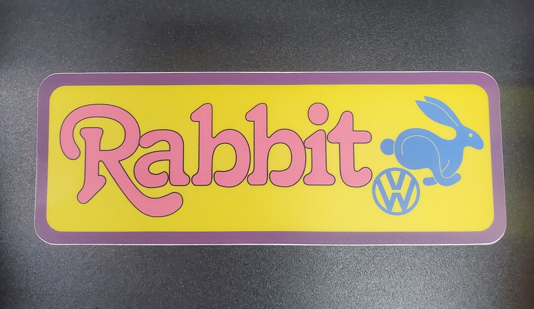 VW Retro Rabbit Sticker - Etsy