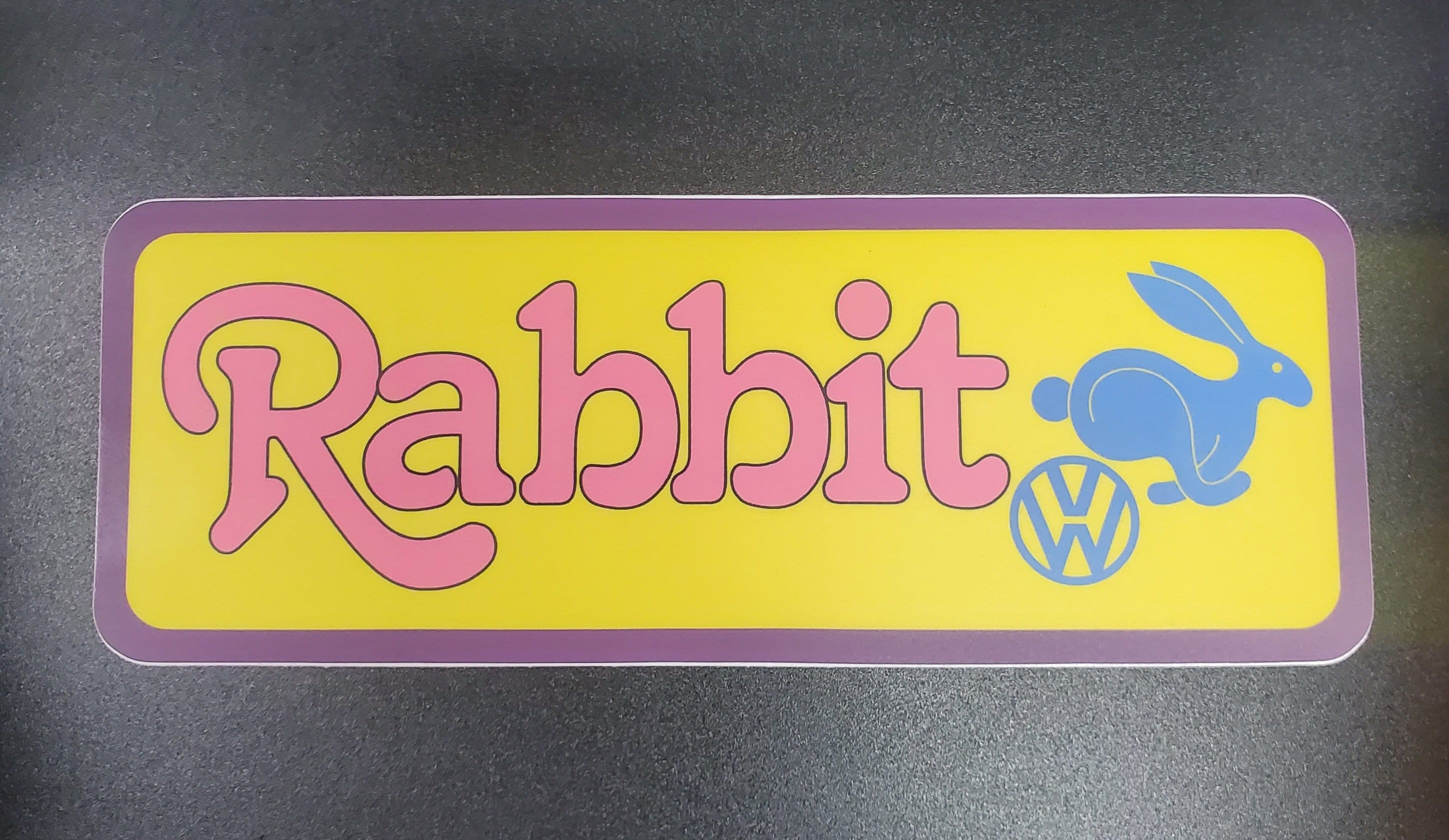 VW Retro Rabbit Sticker - Etsy