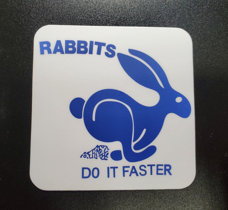 Pegatina VW Retro Rabbits lo hace más rápido - Etsy México