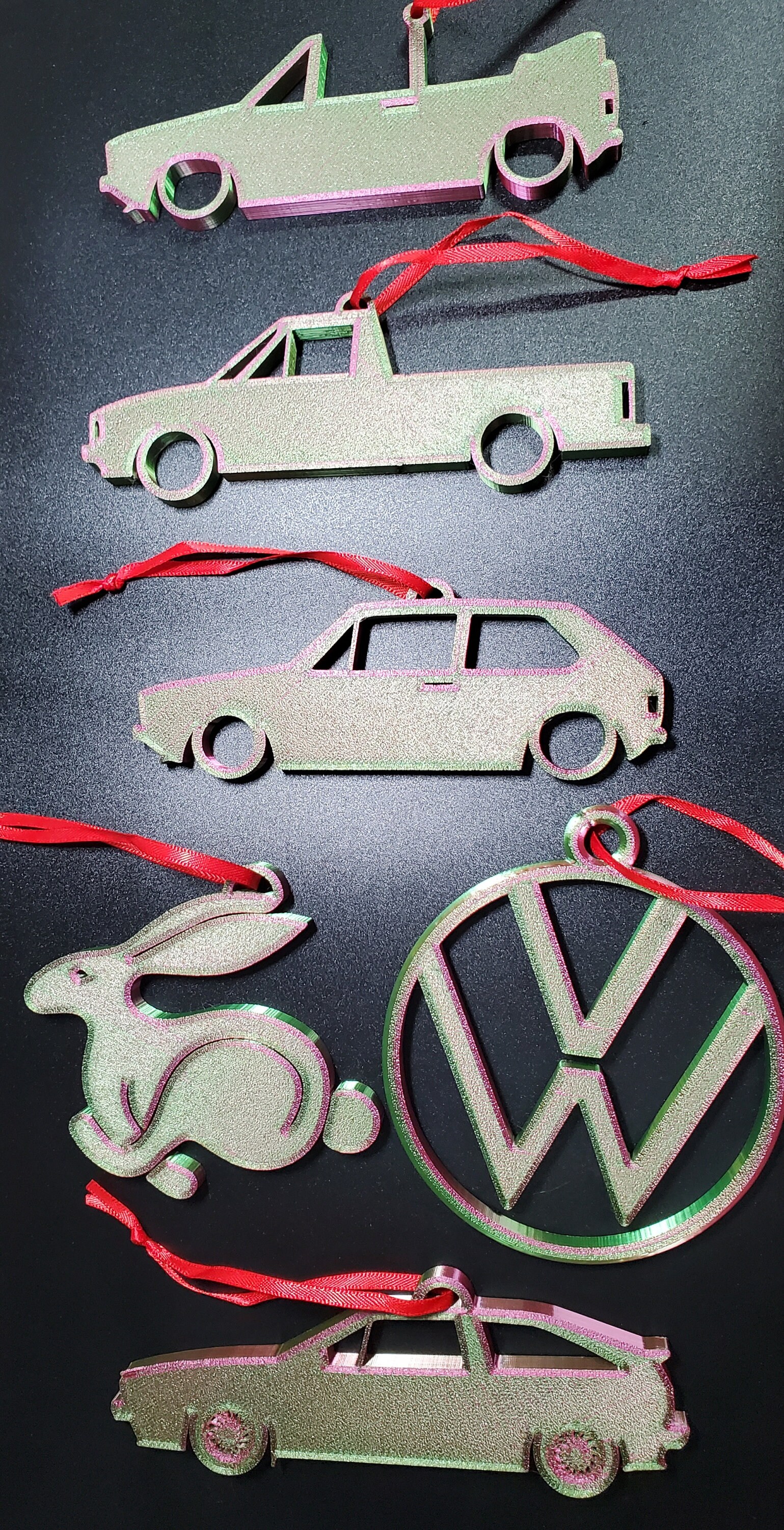 VW Rabbit Logo Christmas Ornament - Etsy