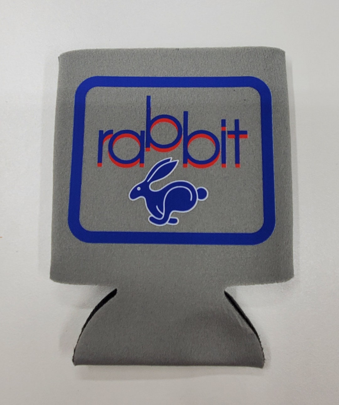 VW Retro Rabbit Blue and Red Can Koozie - Etsy