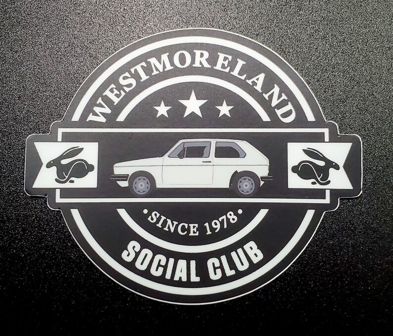 VW Rabbit Westmoreland Sticker - Etsy