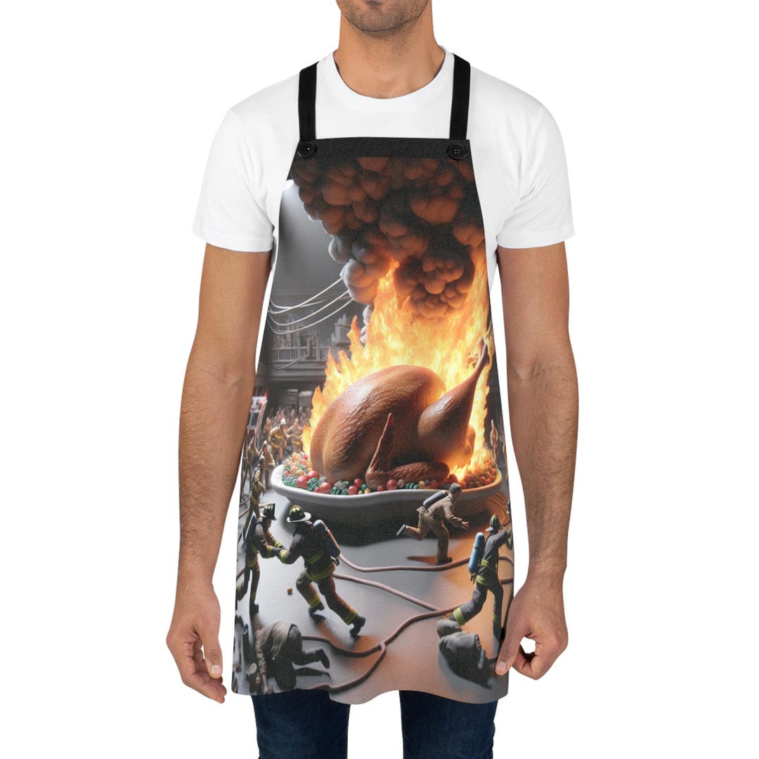 Christmas Cooking Apron Festive Kitchen Chef Smock, Holiday Baking Gift ...