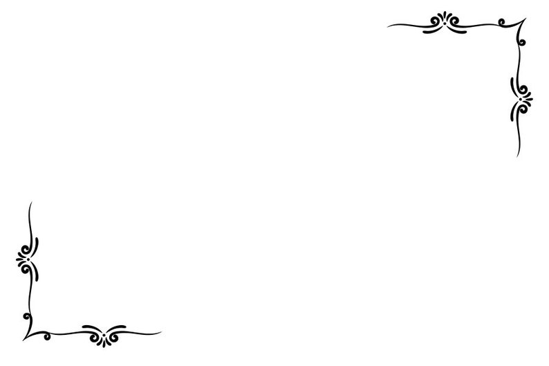 10 Bookplate Stickers - Simple Corner Border - Author Signature - Book ...