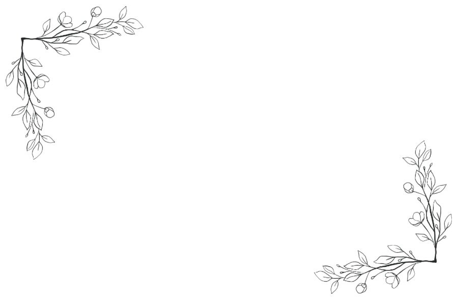 10 Bookplate Stickers - Floral Branches Corner Border Flowers - Author ...