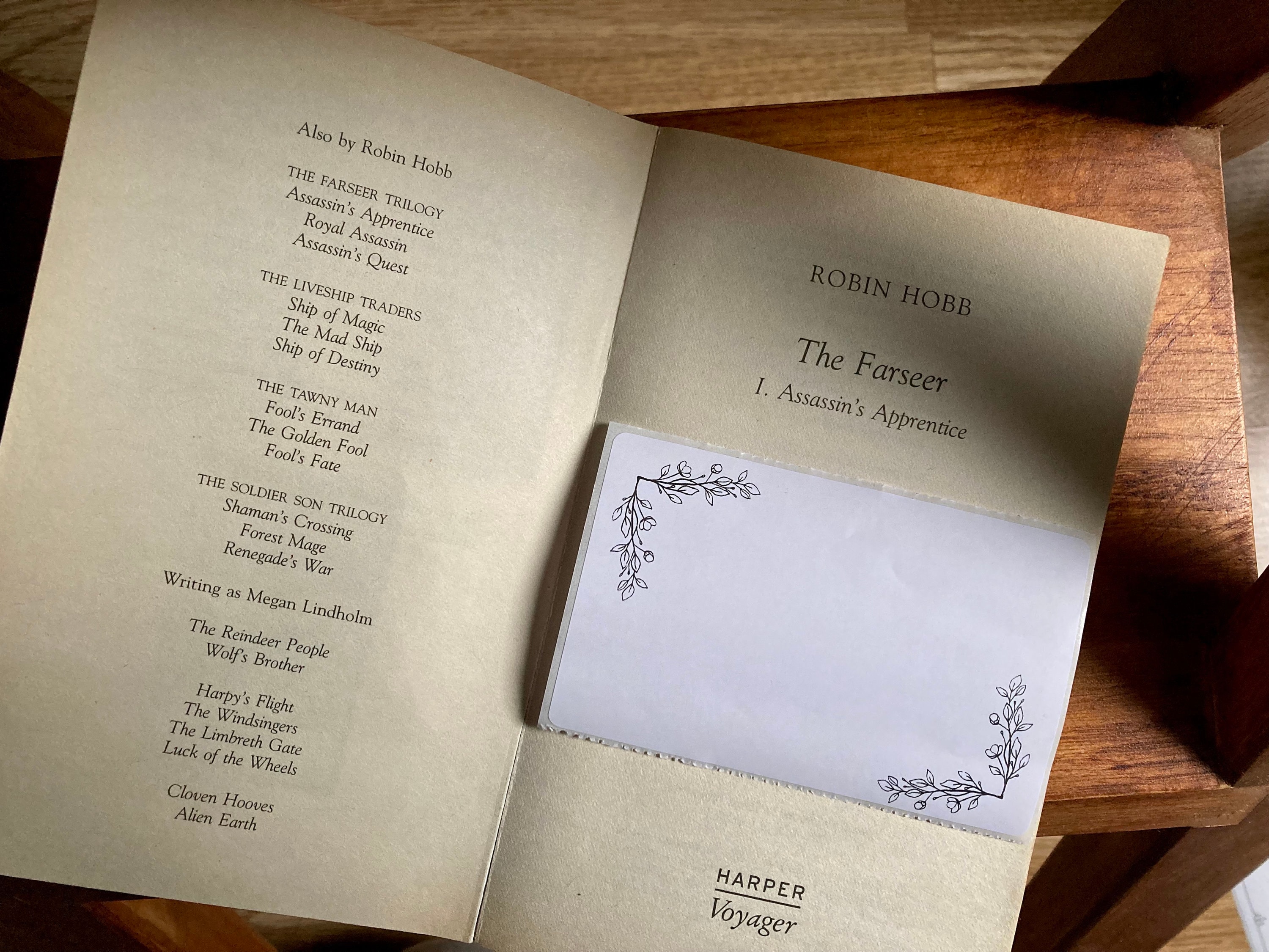 10 Bookplate Stickers - Floral Branches Corner Border Flowers - Author ...