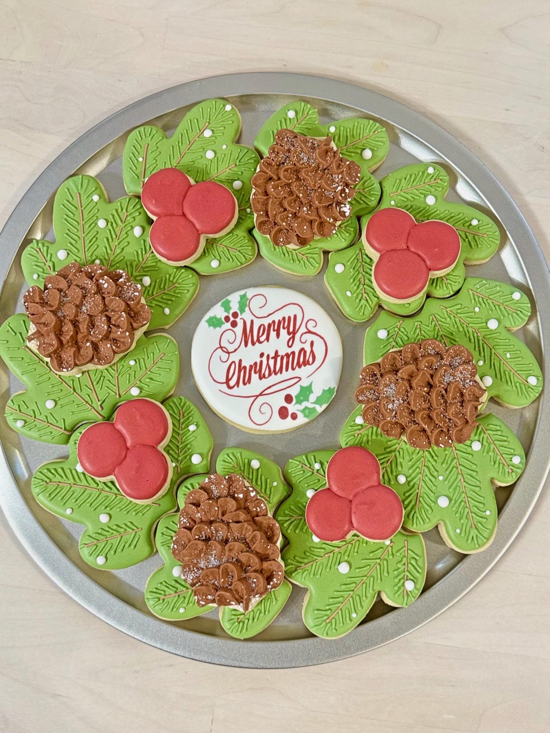 Large Christmas Cookie Platter - Etsy