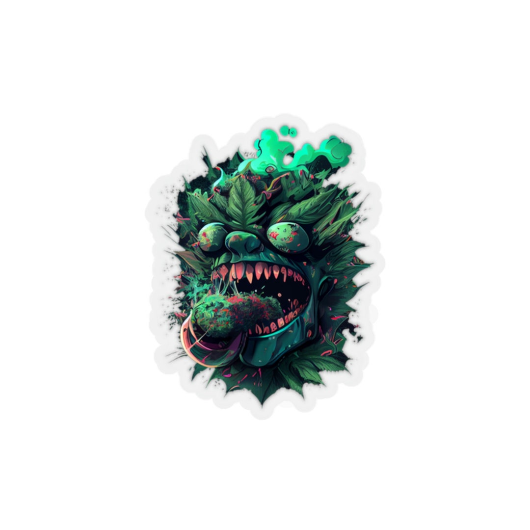 Weed Monster Sticker/stickers for Stoners/420 Sticker/cannabis Gifts - Etsy