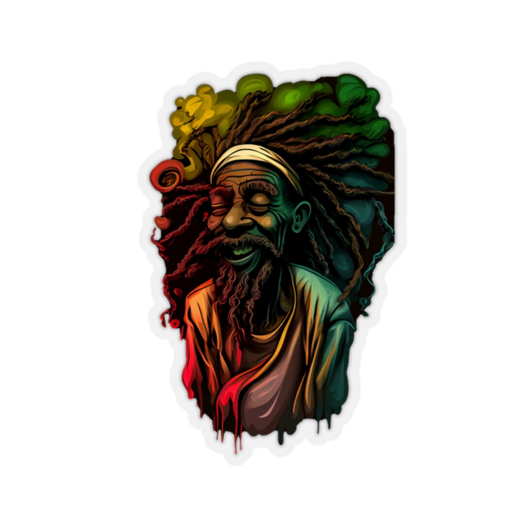 Rasta Vibes Sticker/reggae Music Sticker/420 Sticker/cannabis Gifts - Etsy