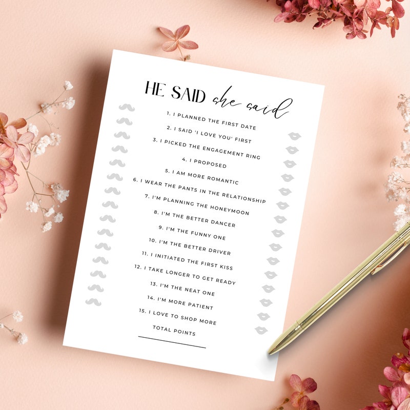 He Said She Said - Etsy