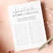 A-Z Wedding Game Printable, Alphabet of Love Wedding Challenge, Bridal ...