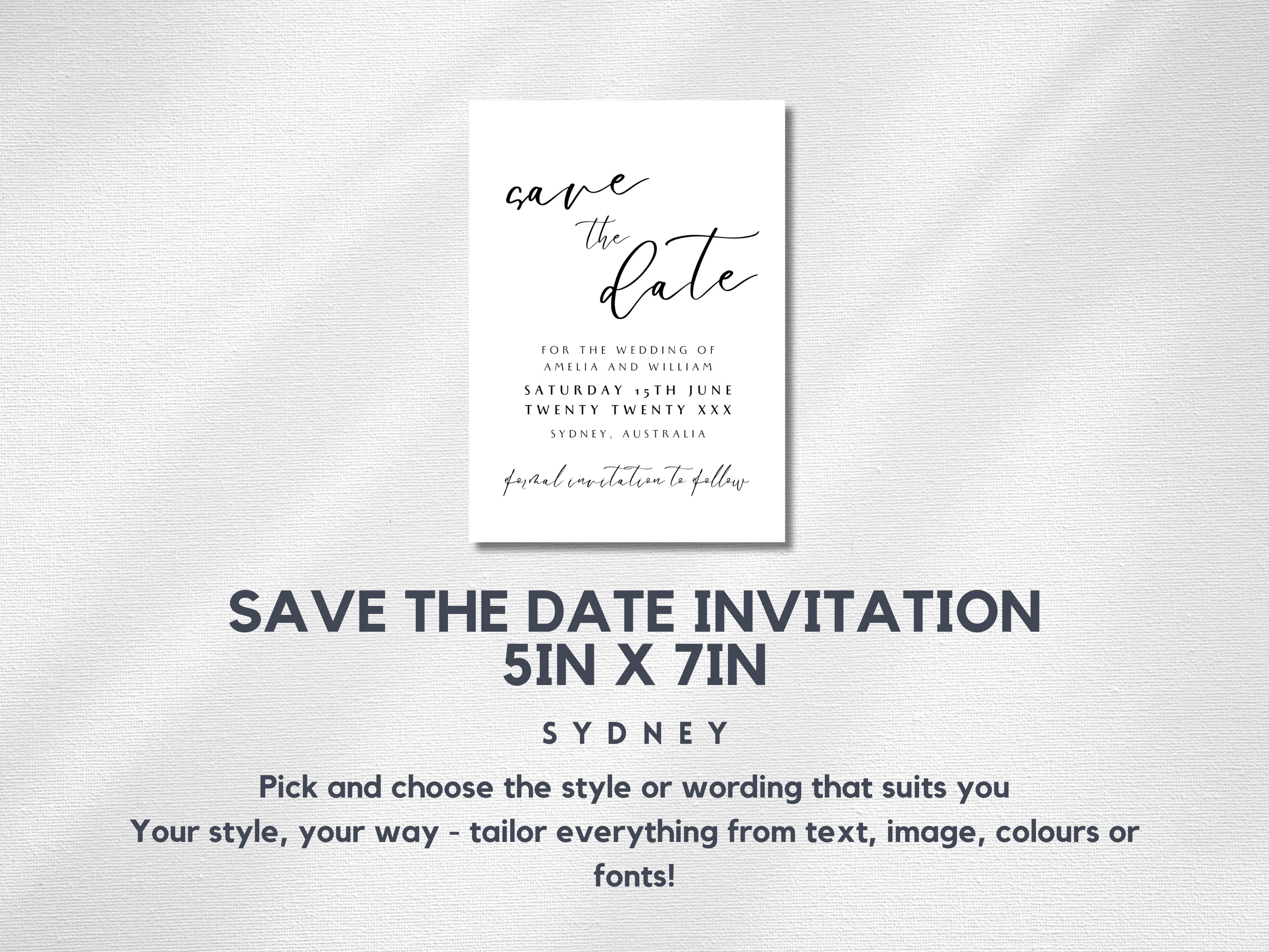 Save the Date Invitation to Follow, Invitation to Follow on Save the ...