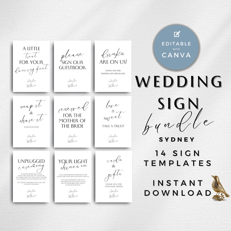 Wedding Table Signs - Etsy