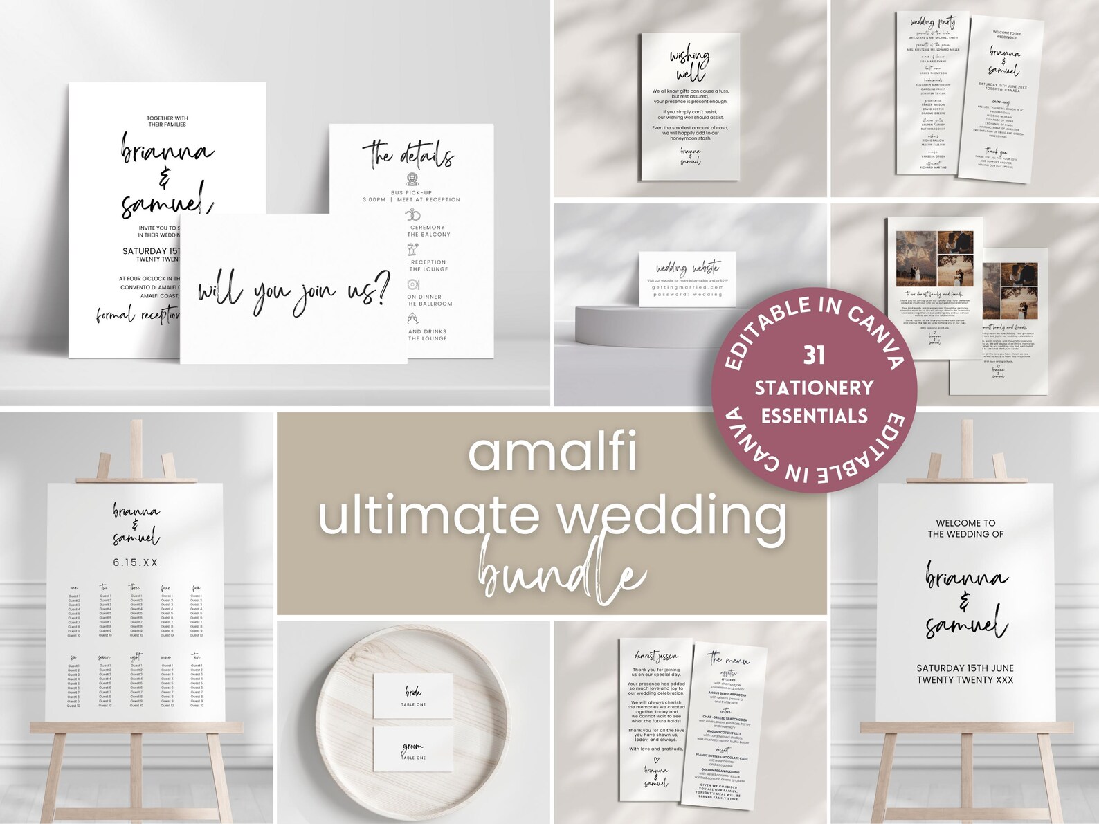 Intimate Wedding Invitation Template, Small Wedding Invite, Micro ...