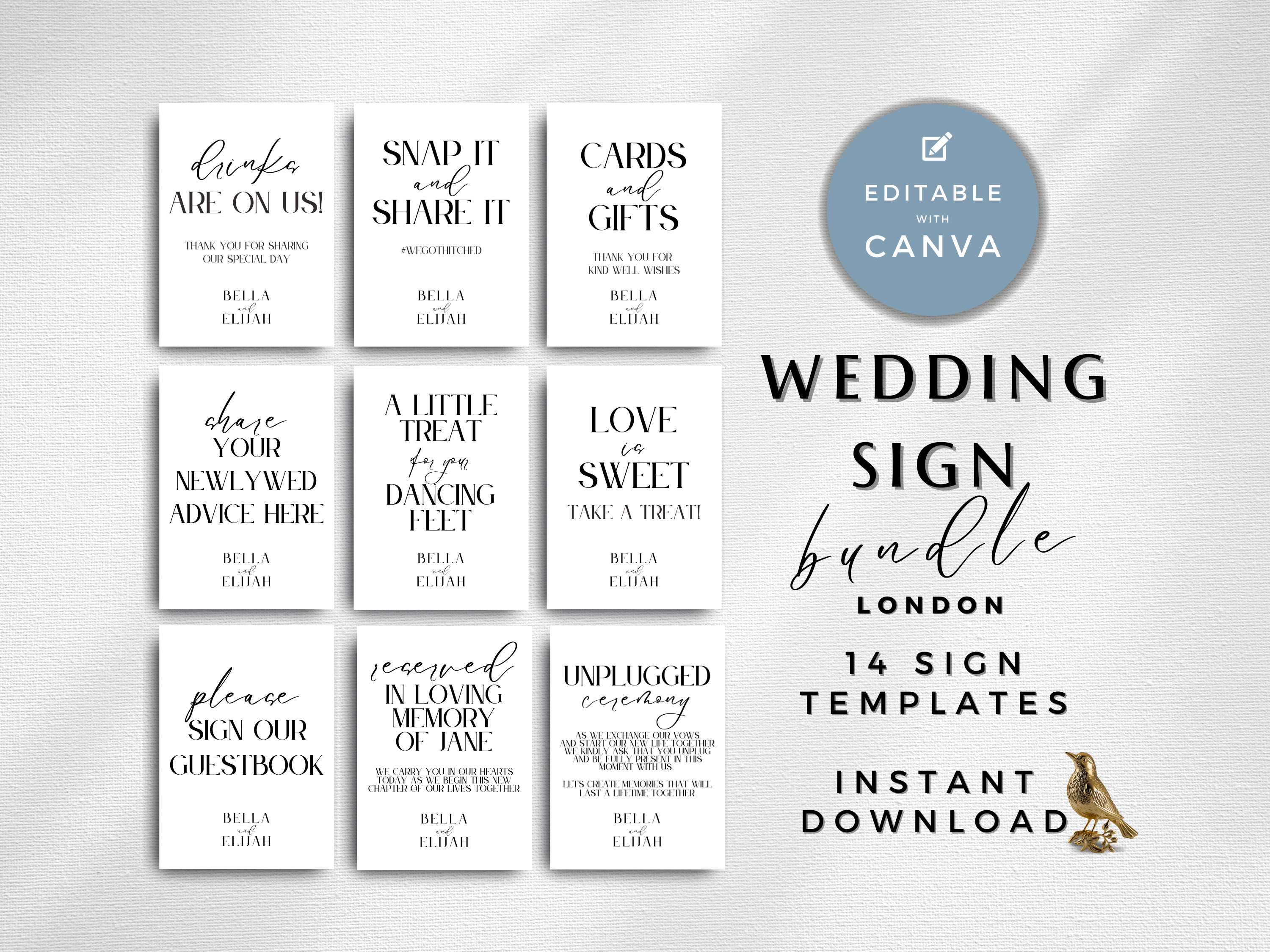 Pick A Card Any Card Wedding Sign Template, Playing Cards Wedding Guest ...