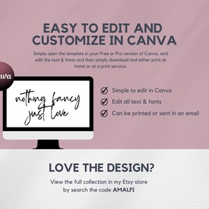 Intimate Wedding Invitation Template Small Intimate Wedding - Etsy