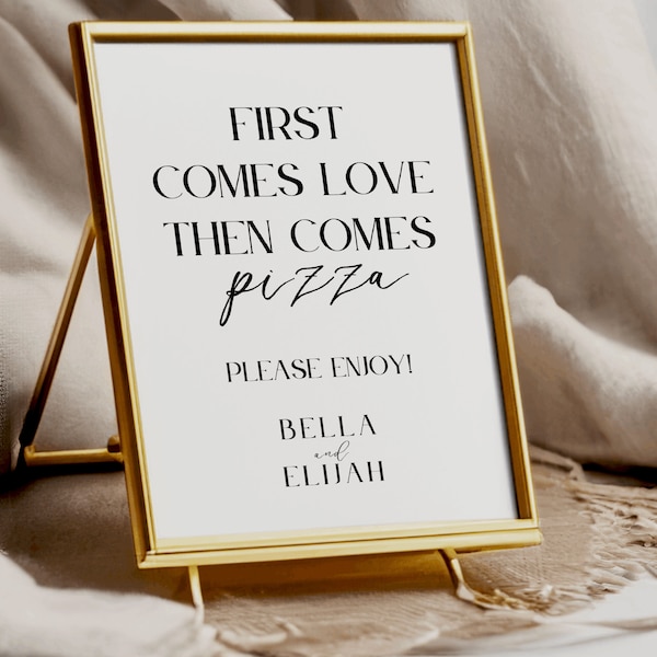 Pizza Wedding Sign - Etsy