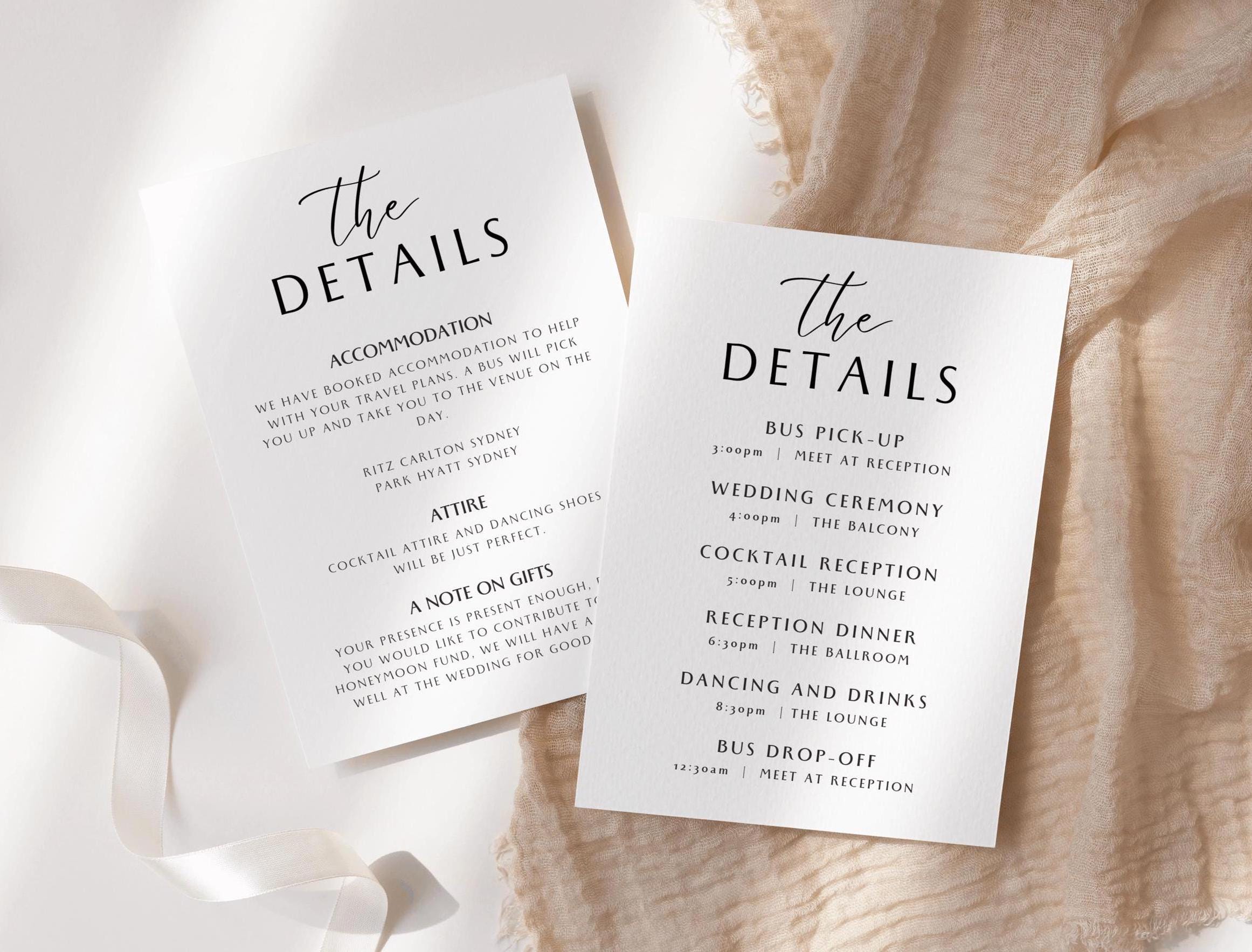 Wedding invitation details card 60 photos - Astyledwedding.com