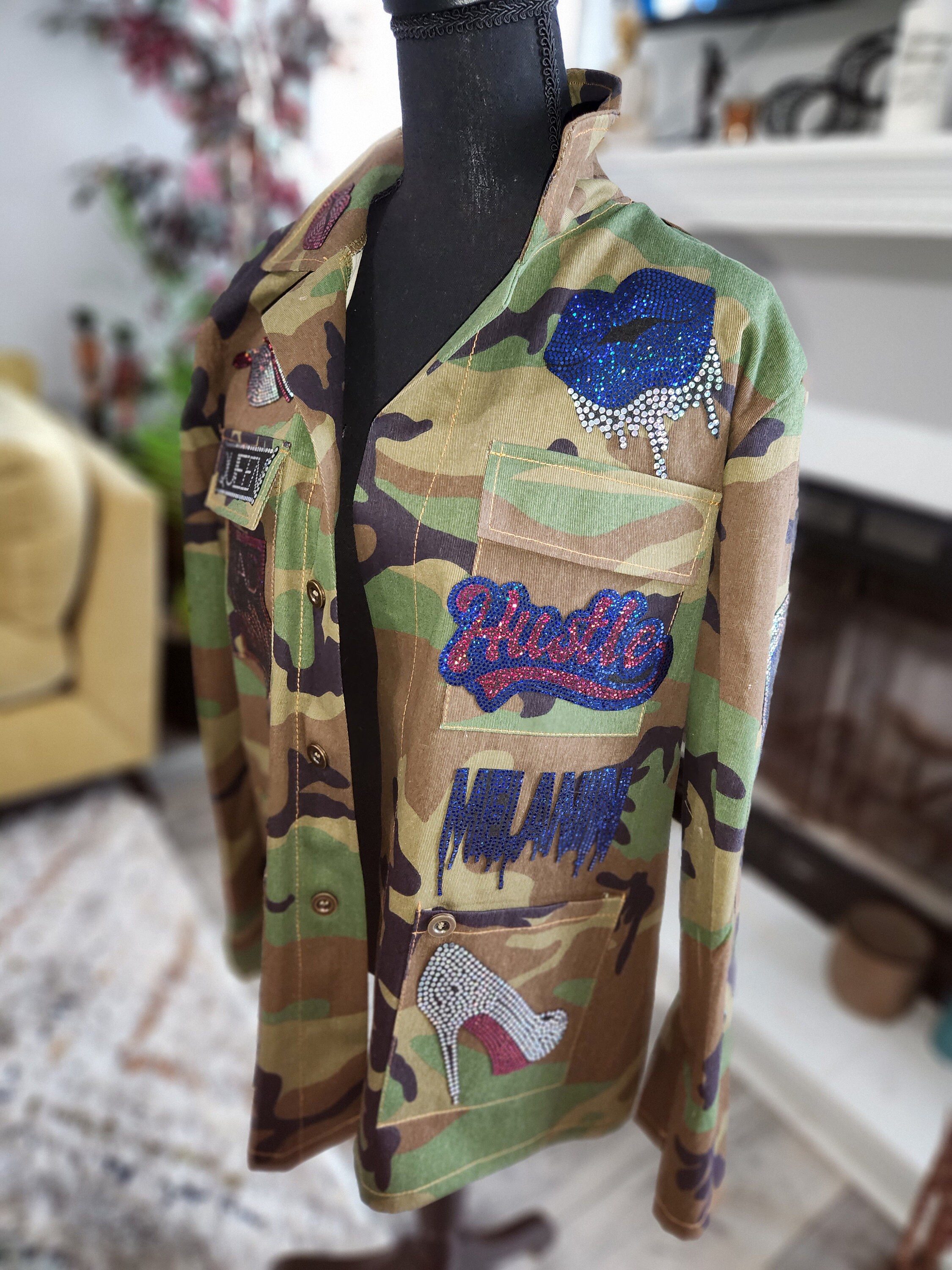 Camouflage Bling Jacket - Etsy