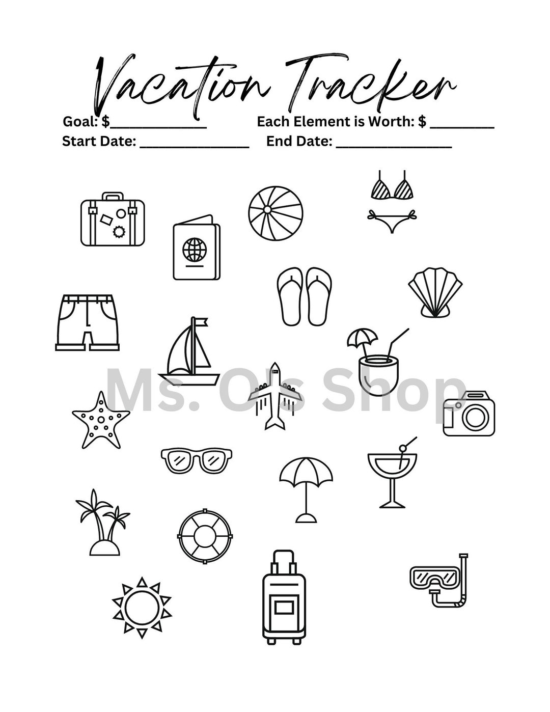Vacation Tracker - Etsy