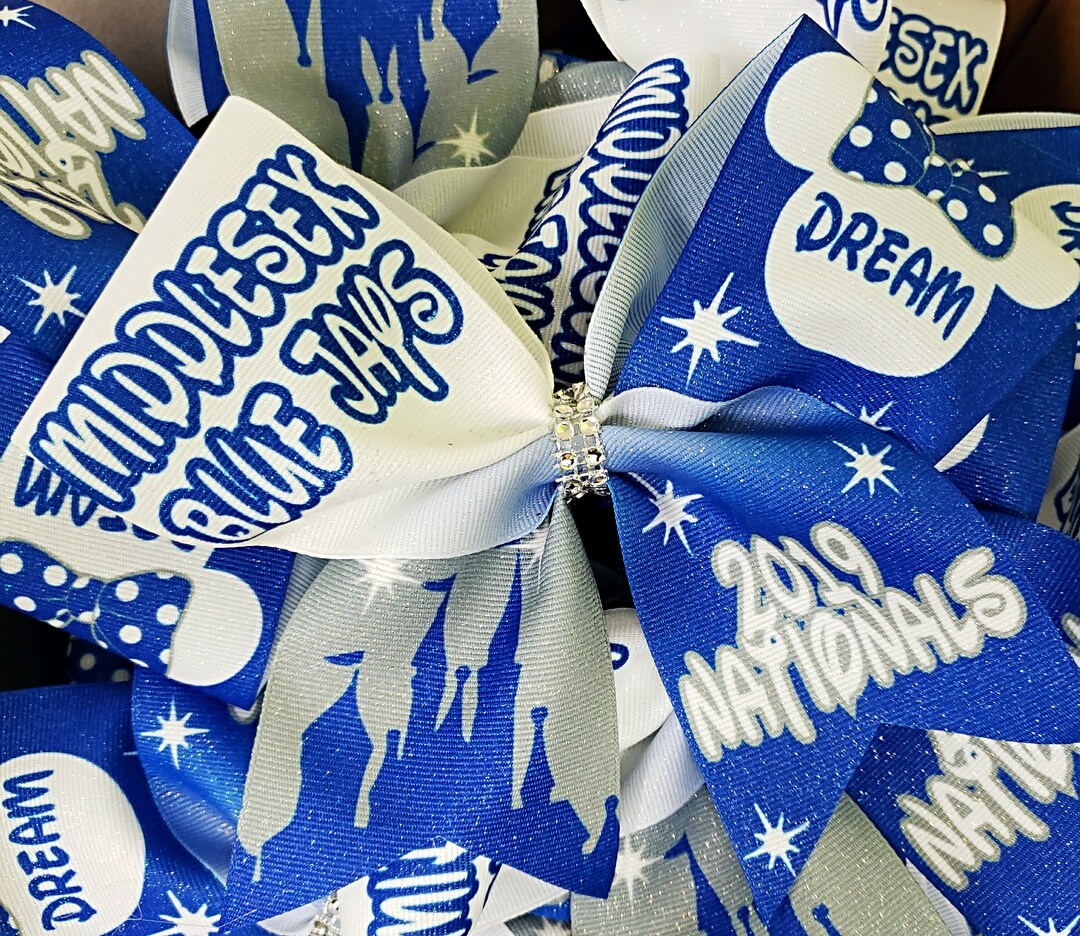 Custom Nationals Sublimated Cheer Bow - TEAM DISCOUNTS AVAILABLE ...