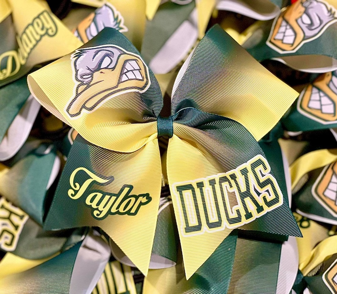 Custom Sublimated Ombre Cheer Bow - You Choose Custom Colors - TEAM ...