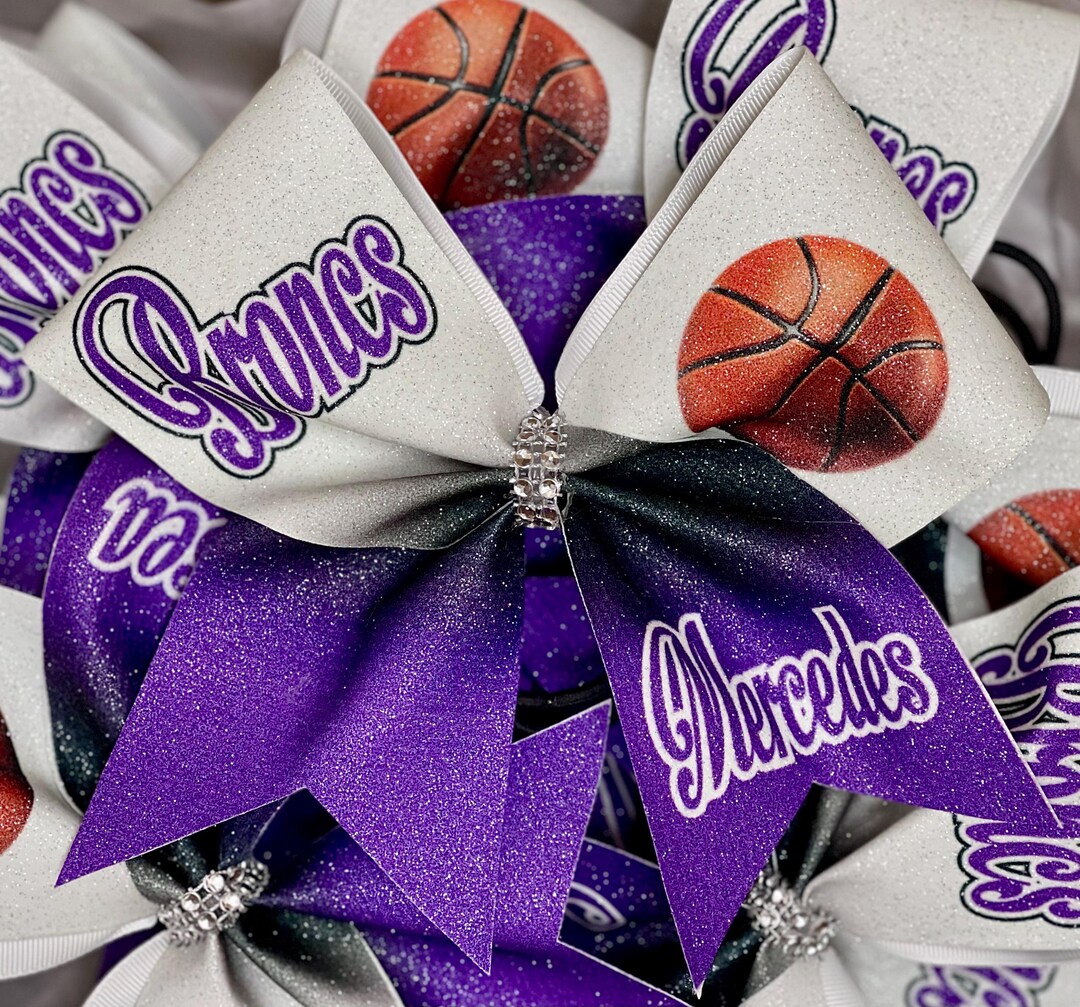 Custom Basketball Bow Personalized - Designed With Your Team Colors ...