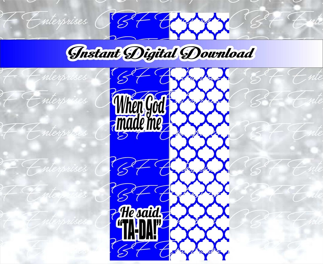 When God Made Me He Said Tada! Cheer Bow Graphic Digital Download - Etsy