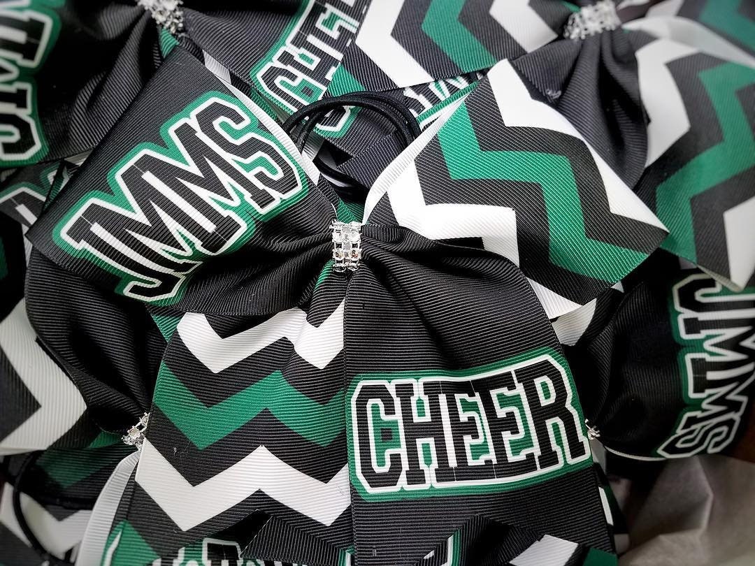Custom Sublimated Chevron Cheer Bow - You Choose Custom Colors - TEAM ...
