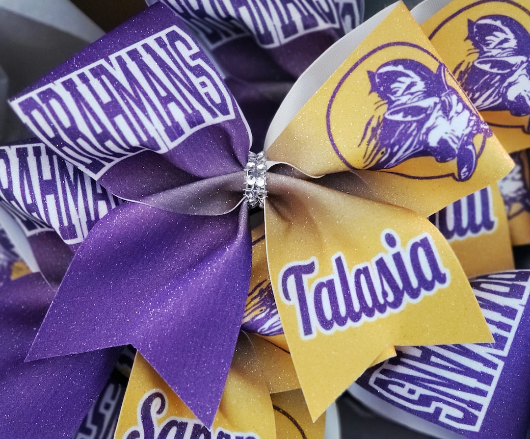 Custom Sublimated Cheer Bow You Choose Custom Colors - Etsy