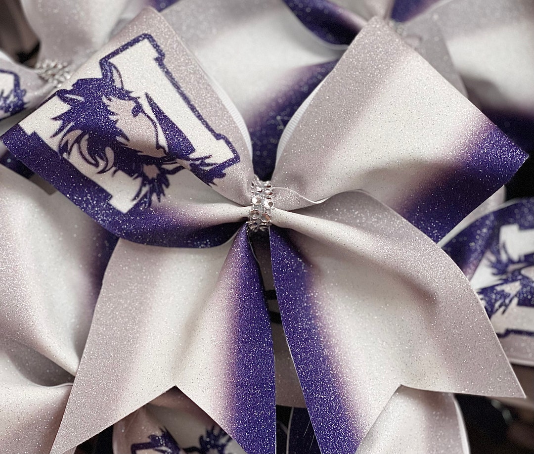 Custom Sublimated Ombre Logo Cheer Bow - Designed With Your Team Colors ...