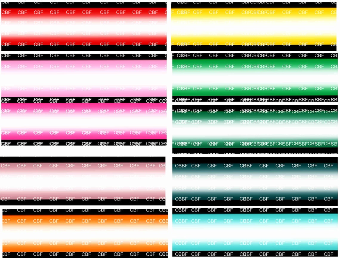 20 Color Bundle Tailless Ombre Border Cheer Bow Graphic - Etsy