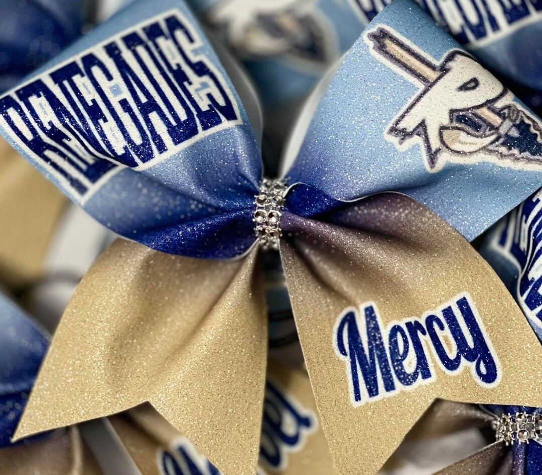 Custom Ombre Sublimated Cheer Bow - You Choose Custom Colors - TEAM ...