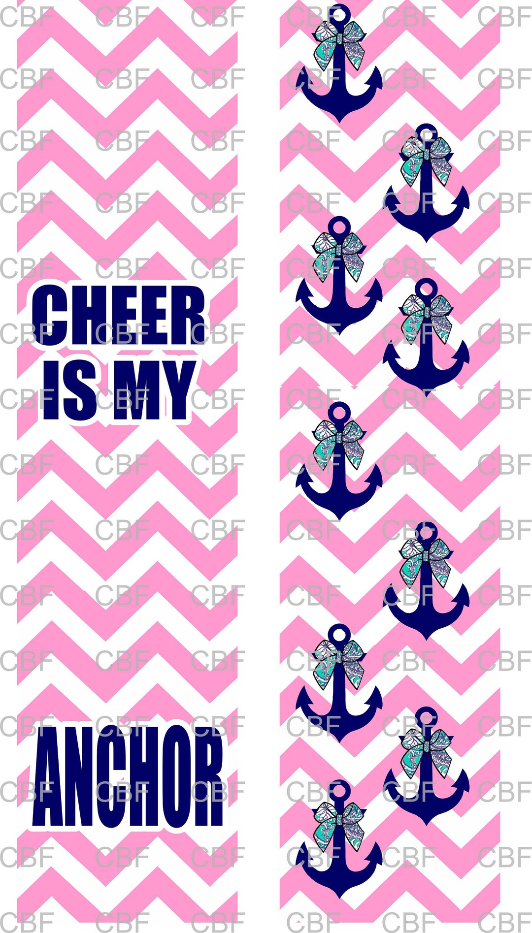 Cheer is My Anchor Cheer Bow Graphic Digital Download - Etsy