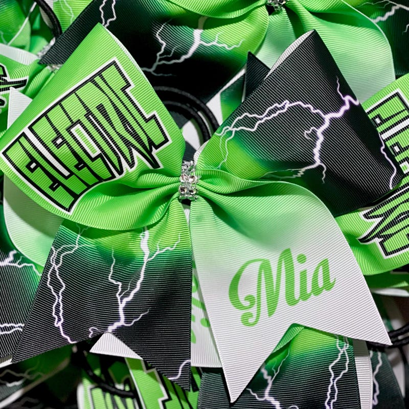 Green Cheer Bow - Etsy