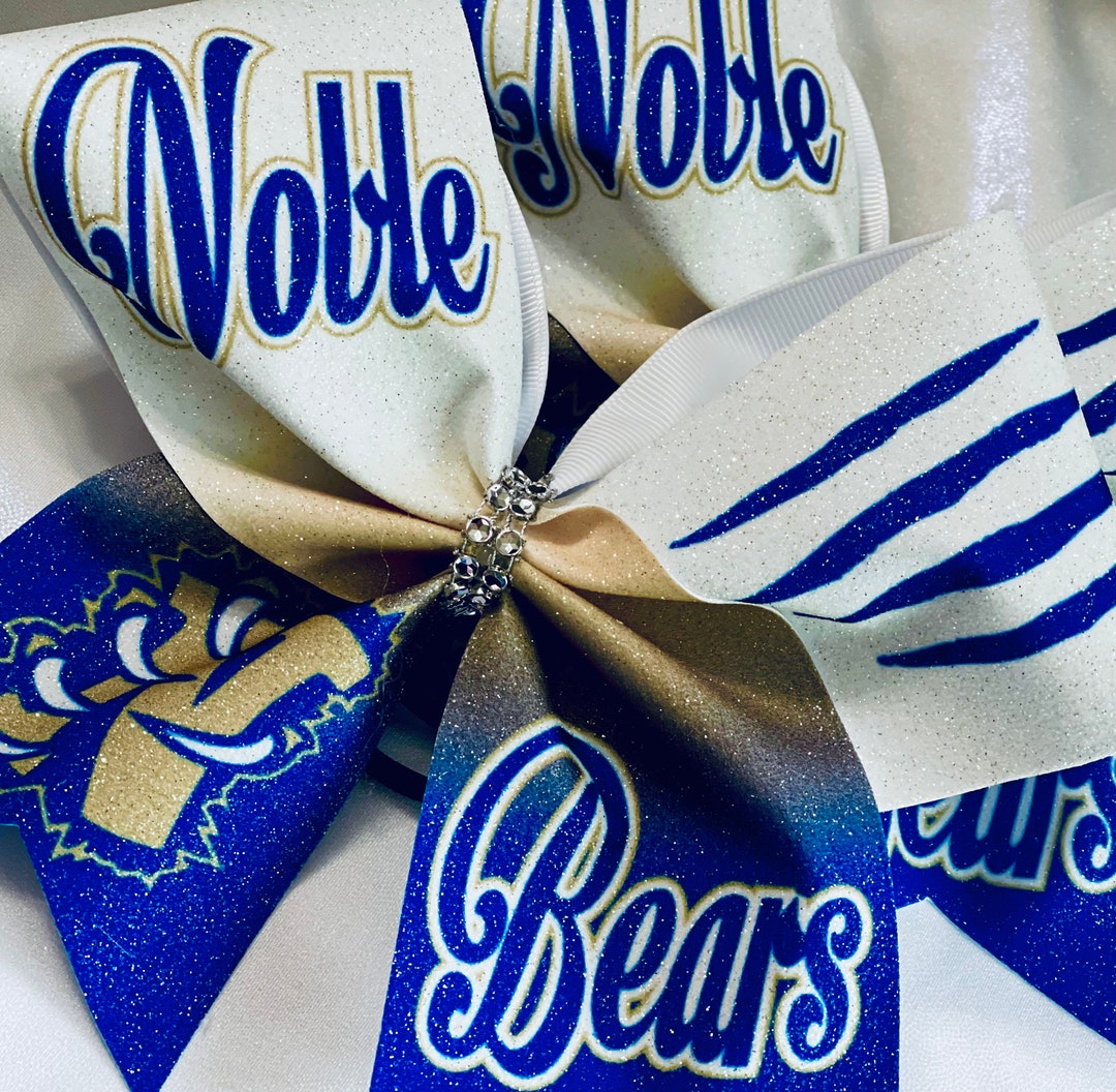 Custom Sublimated Logo Claw Print Cheer Bow - Designed With Your Team ...