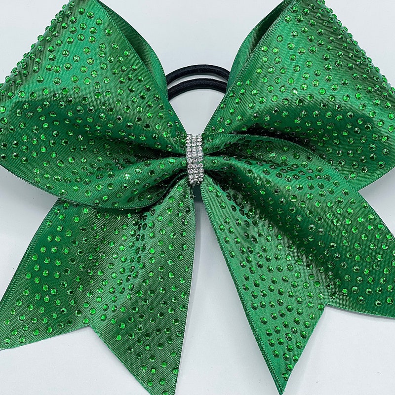 Green Cheer Bow - Etsy