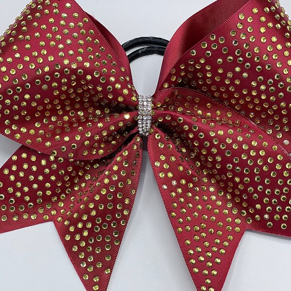 Maroon Cheer Bows - Etsy
