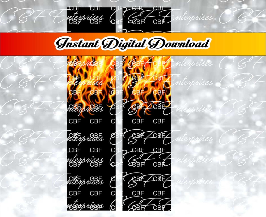 Loop Flames Cheer Bow Graphic Digital Download File - Etsy