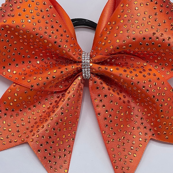 Orange Cheer Bow - Etsy