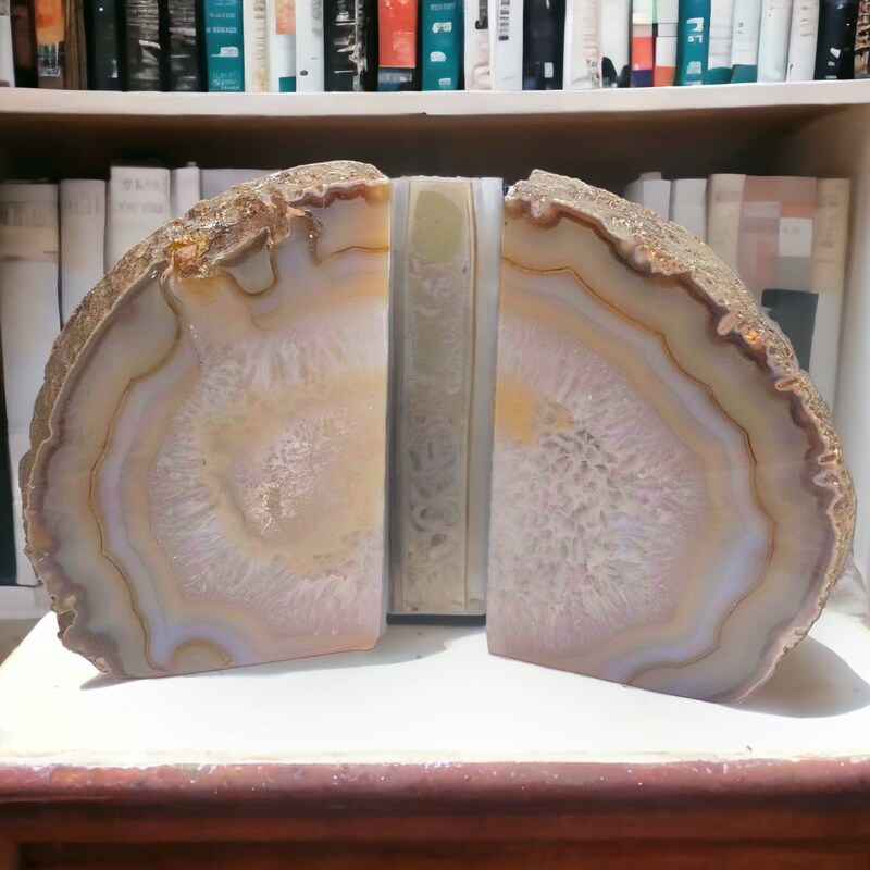 Agate Bookends - Etsy
