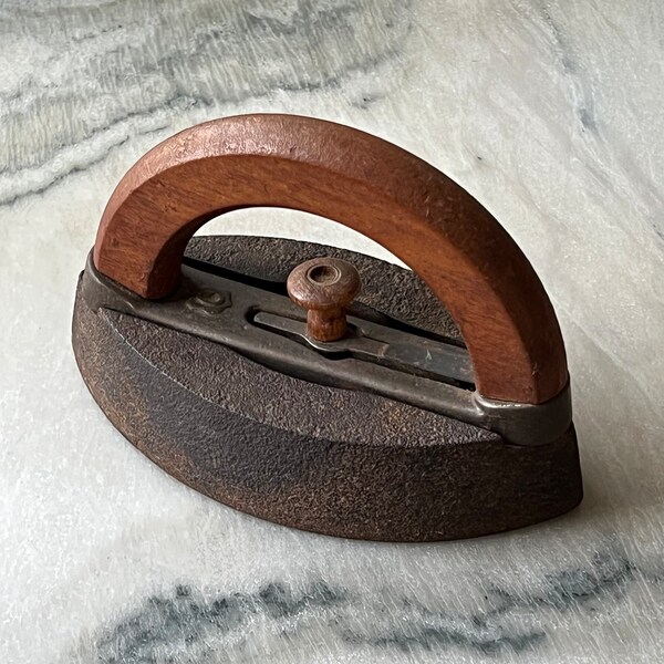 Antique Sad Iron With Detachable Handle - Etsy