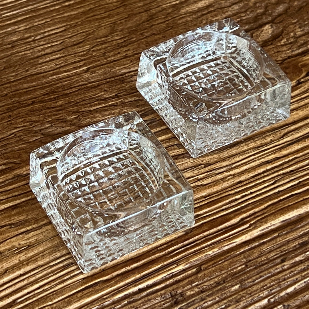 Art Deco Square Salt Cellars - Set of 2 - Etsy