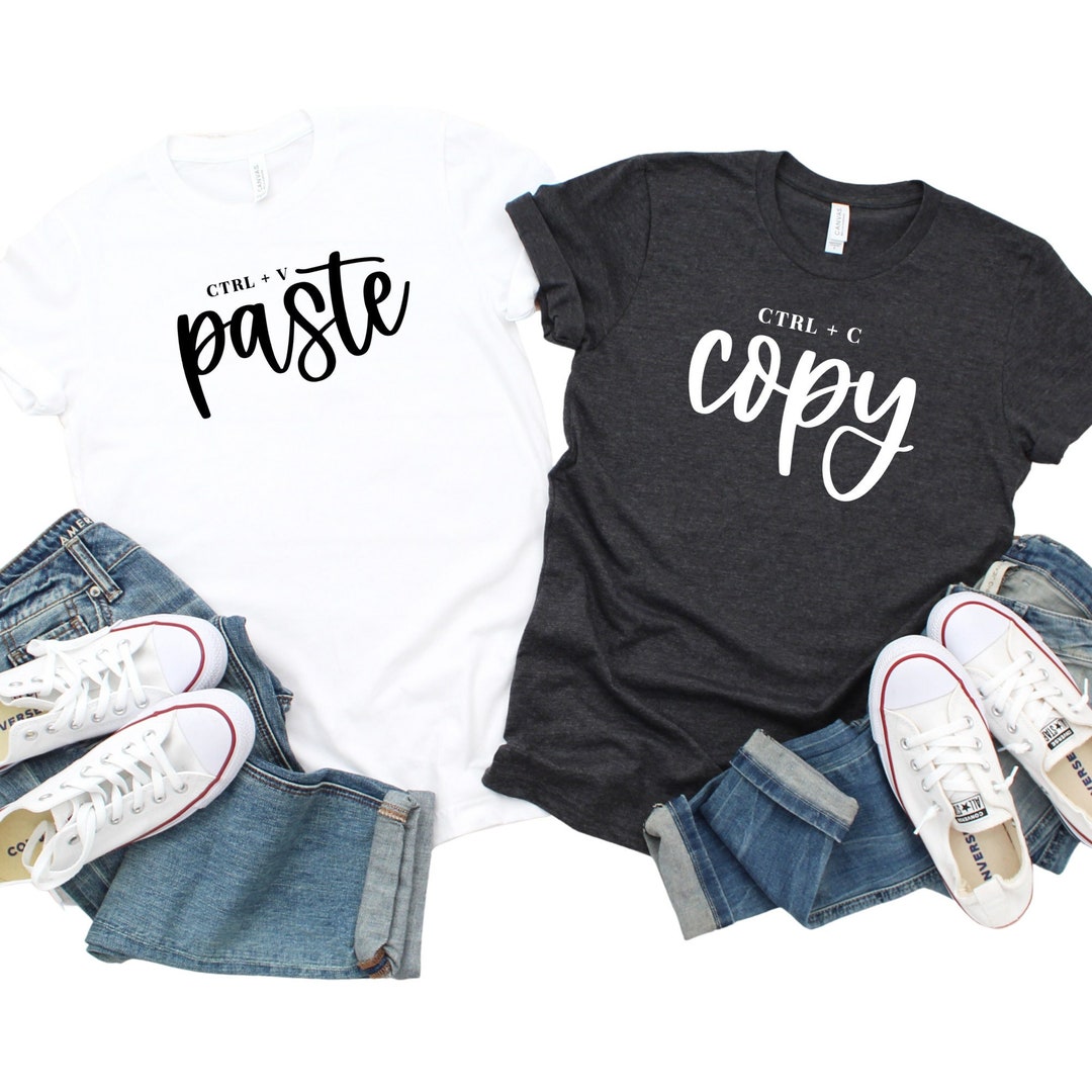 Copy Paste Shirt, Custom Shirt for Couple, Family Matching Shirt ...
