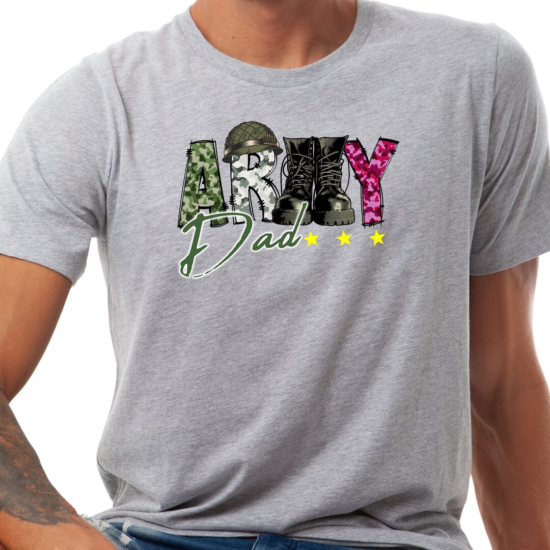 Proud Army Dad Shirt, Cool USA Army Dad Shirt, Military Shirt, Crewneck ...