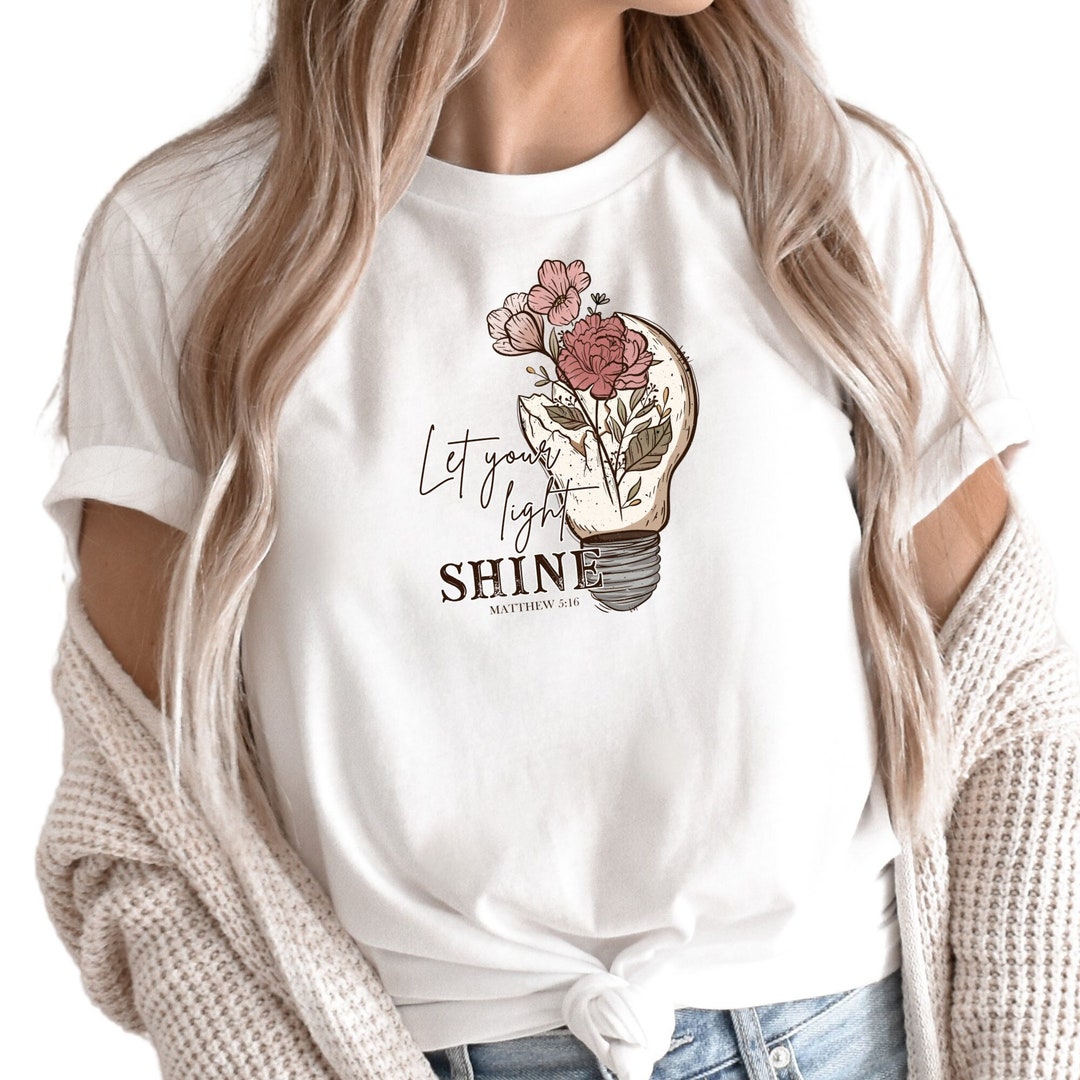 Let Your Light Shine Shirt, Matthew Shirt, Breast Cancer Fighter Shirt ...