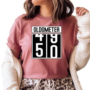 50th Birthday Shirt, Oldometer 49-50 Funny Vintage Shirt, Oldometer 50 ...