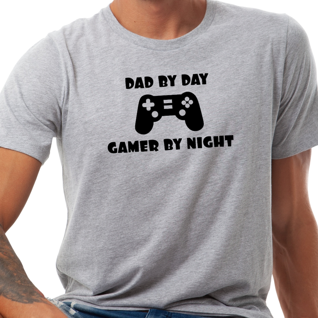 Dad by Day Gamer by Night Shirt, Fathers Day Gift, Dad Birthday Gift ...
