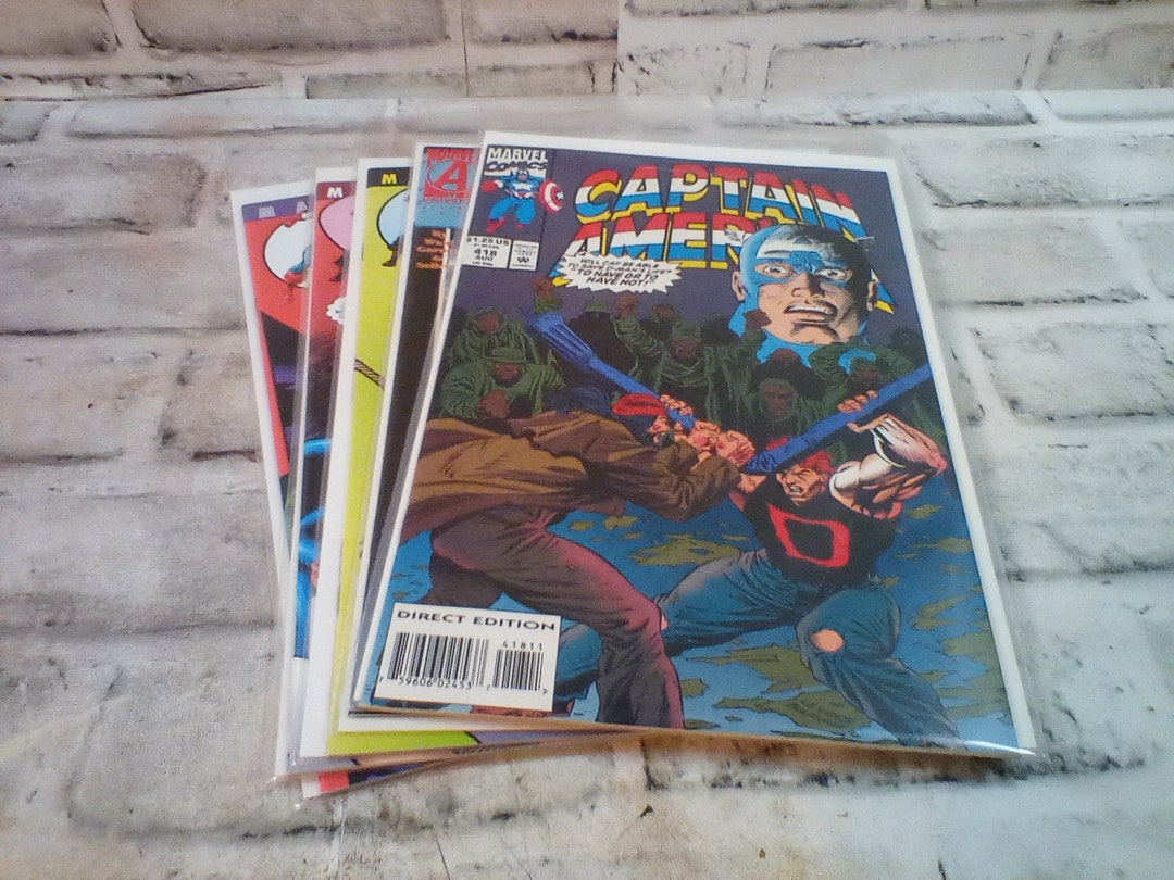 Captain America Comic Book Bundle of Five 418, 444, Volume 3 43, 44, 47 ...